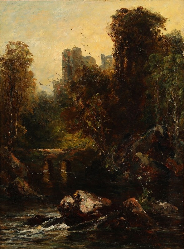 George Chester | A view of a river with a building in the distance ...