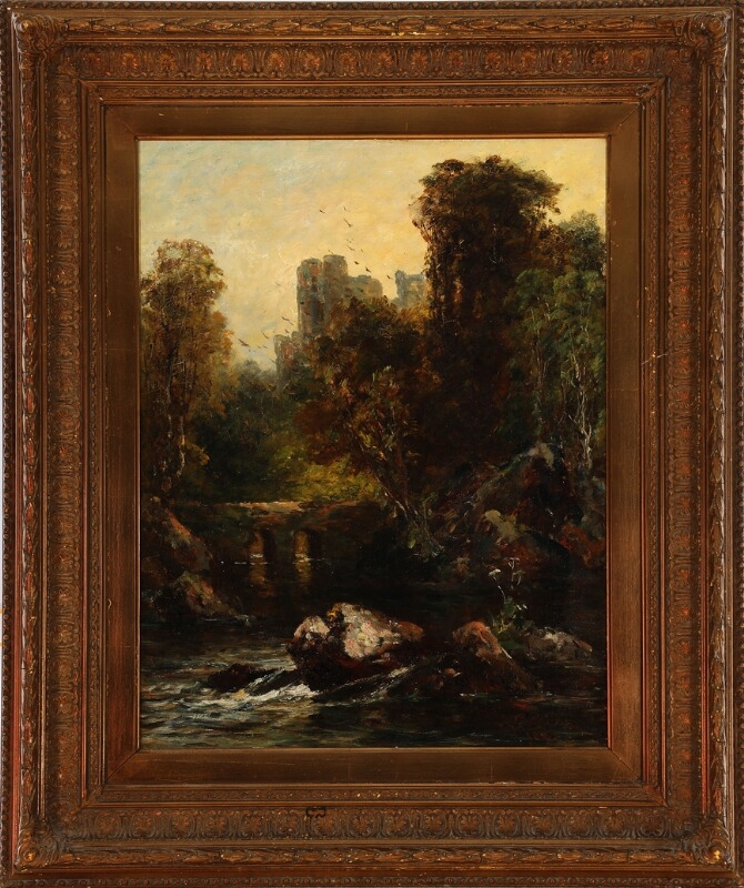 George Chester | A view of a river with a building in the distance ...