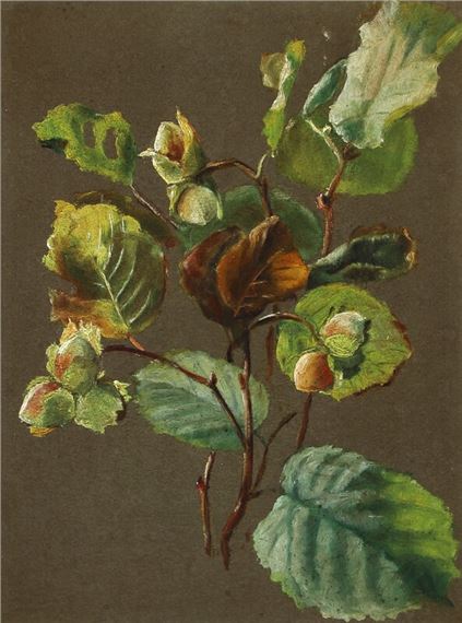 Danish School, 20th Century | A hazel branch | MutualArt