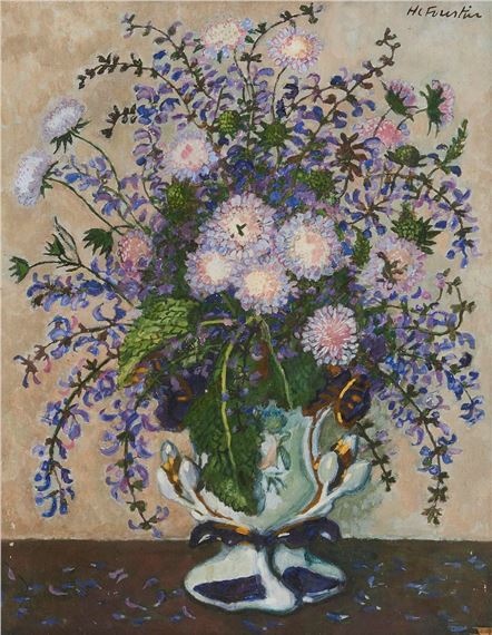 Henry-Claudius Forestier | Bouquet de fleurs bleues | MutualArt