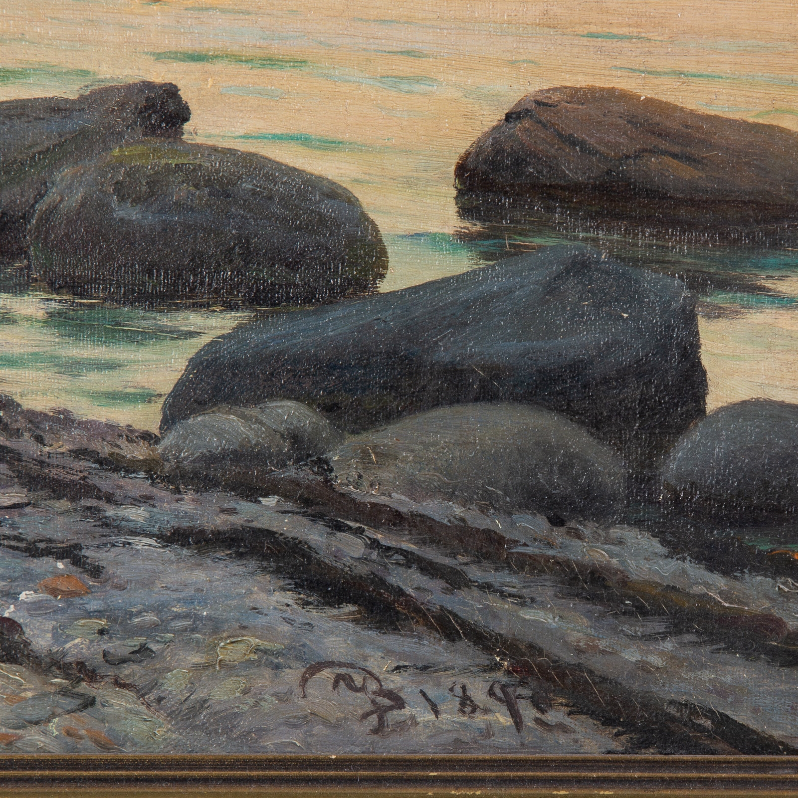 Johannes Boesen | Aften vid Stranden, (1890) | MutualArt