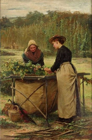 Peter MacNab | Young and Old Hop-Pickers | MutualArt