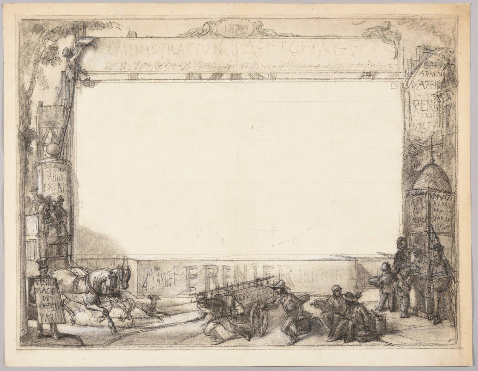 French School, 19th Century | Poster project for the 25th anniversary ...