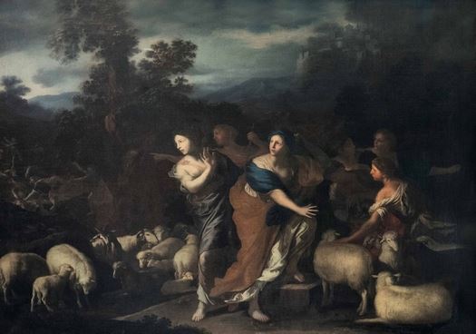 Giovanni Quagliata | Mosè e le figlie di Jetro | MutualArt