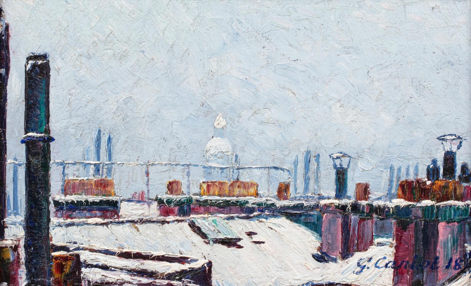 Gustave Cariot | Les toits de Paris et le clocher de Saint Augustin ...