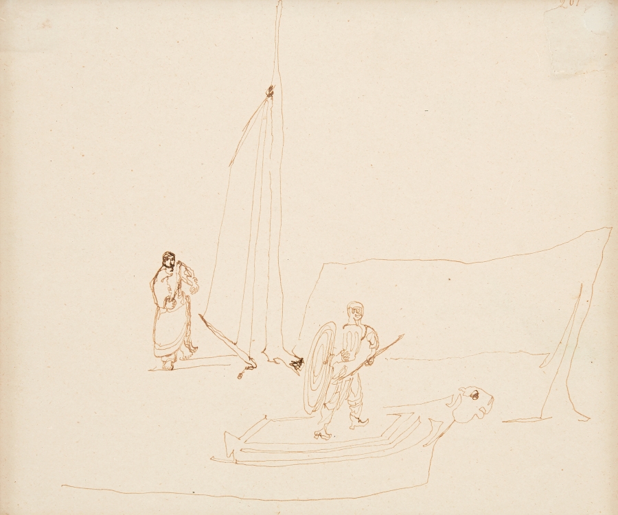 Carl Fredrik Hill | Färjkarlen Charon | MutualArt