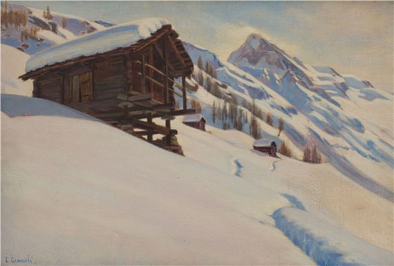 Louis Gianoli | Chalets sur un versant de montagne | MutualArt