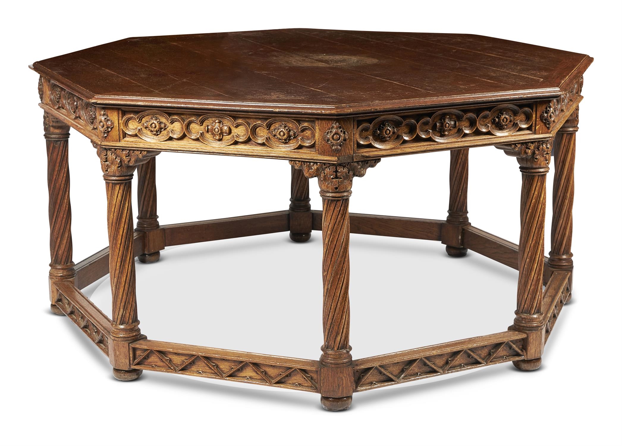 Augustus Welby Northmore Pugin | A GOTHIC REVIVAL OAK CENTRE TABLE ...