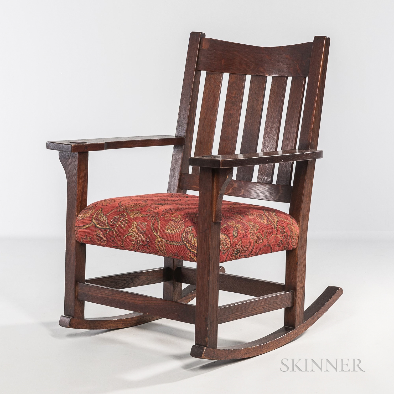 Gustav Stickley | Model 311 1/2 Arm Rocker | MutualArt