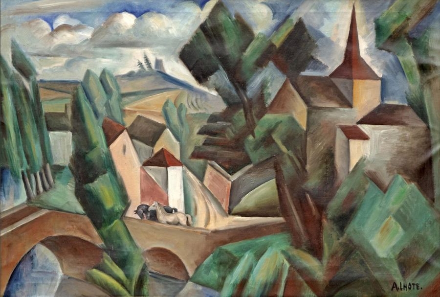 André Lhote | Cafe au bord de la mer (Circa 1921) | MutualArt