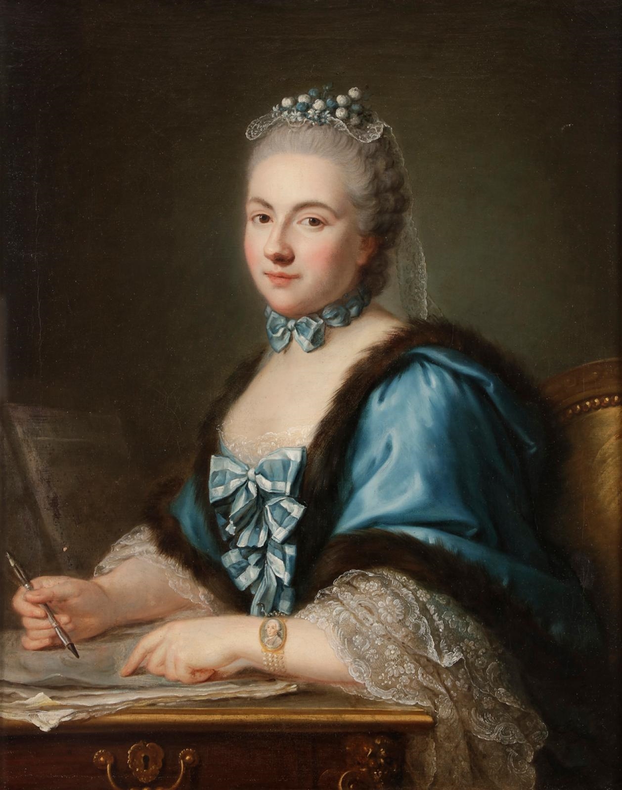 Louis-Michel Van Loo | Portrait of a lady; Portrait of an architect ...