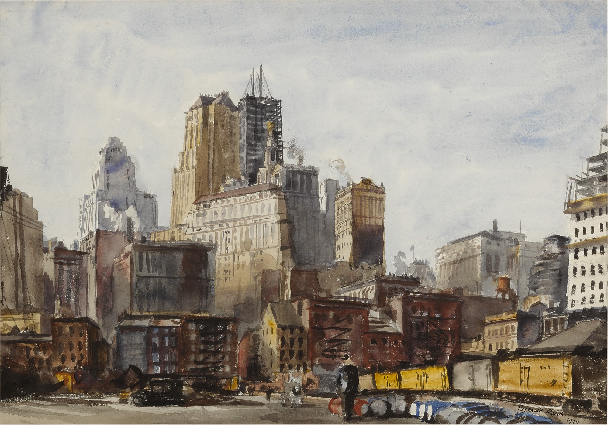 Reginald Marsh | CONSTRUCTION OF THE NEW YORK TELEPHONE COMPANY ...