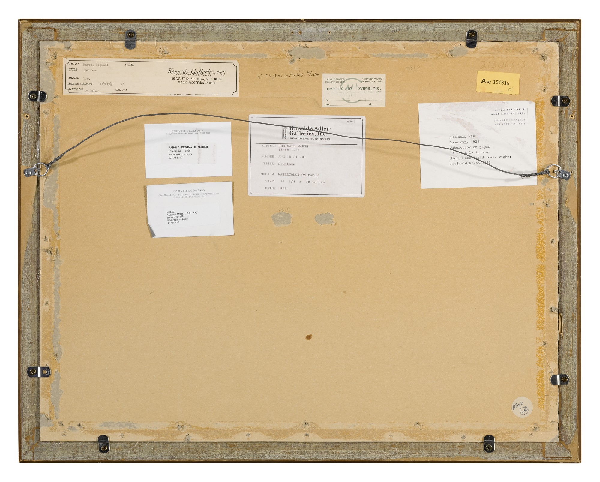 Reginald Marsh | Downtown (1929) | MutualArt