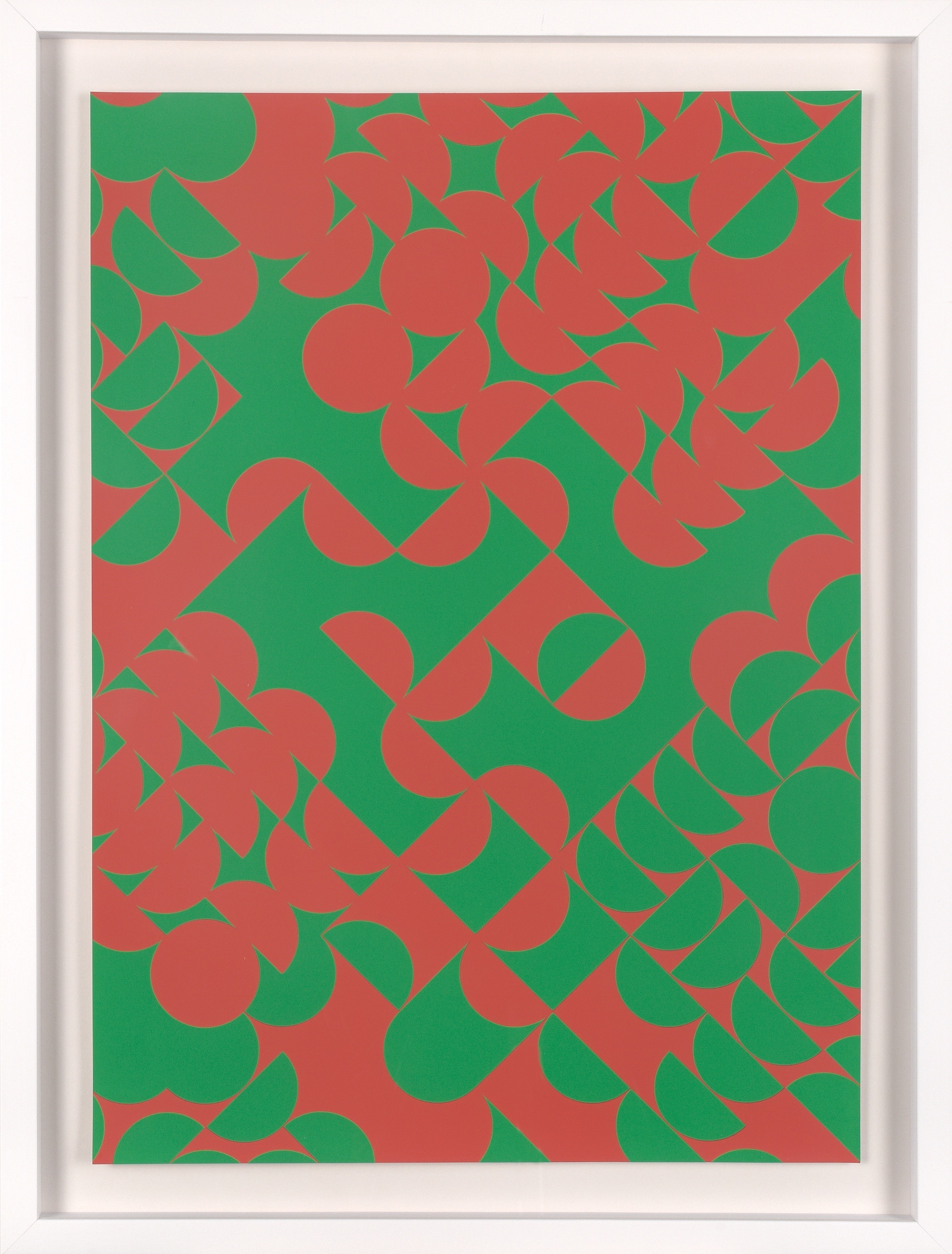 Zdenék Sykora | ČERVENO-ZELENÁ STRUKTURA (1970) | MutualArt