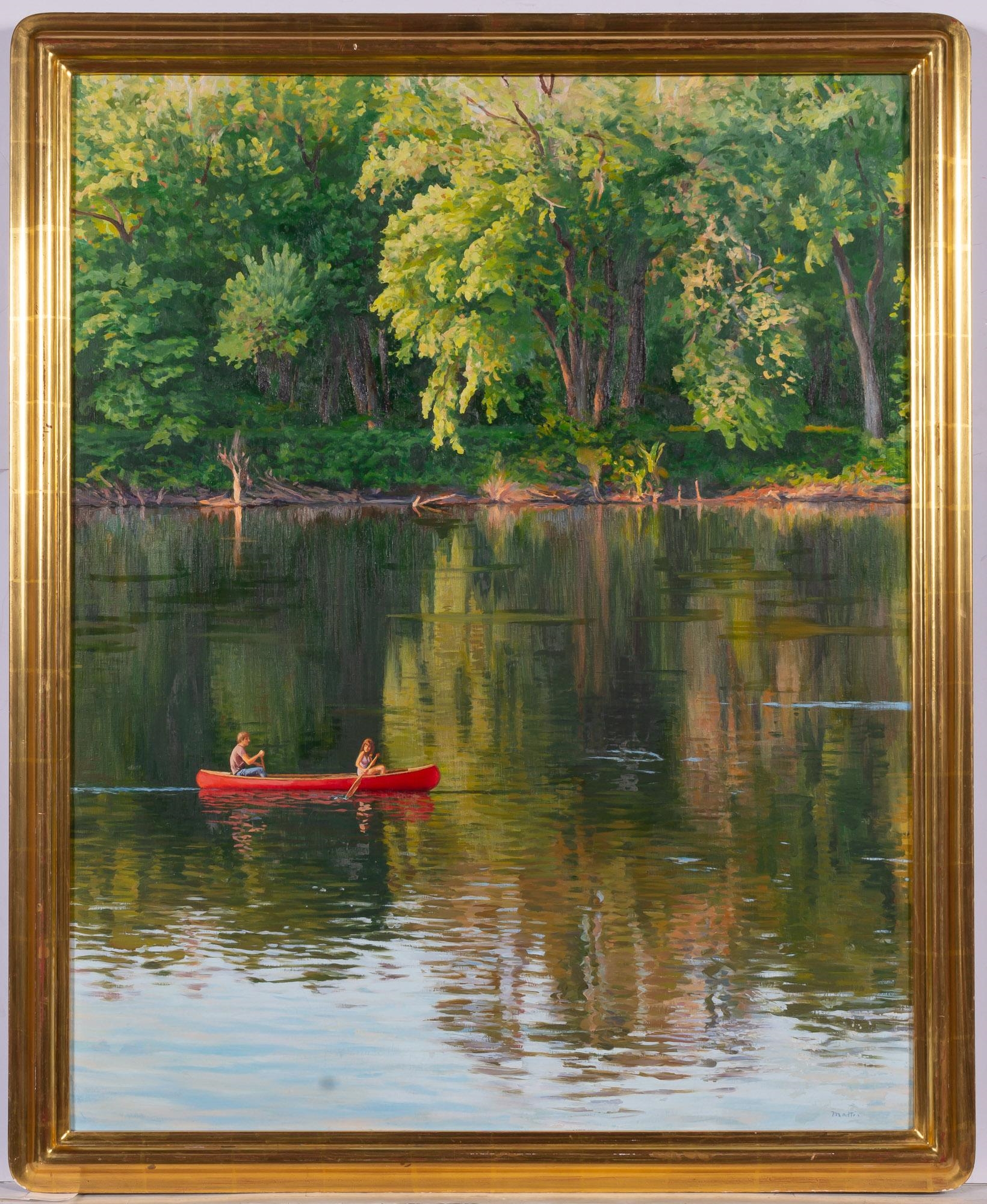 Paul Matthews | Canoeing Past Bull's Island | MutualArt