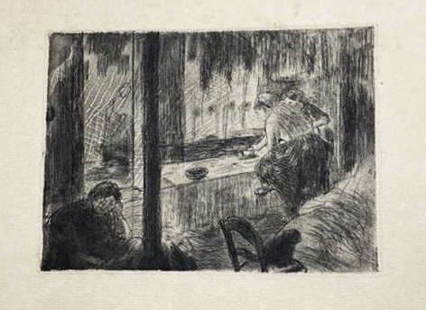Edgar Degas | Les blanchisseuses, dit aussi La repasseuse (Circa 1879 ...
