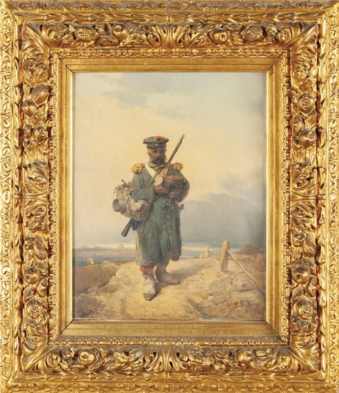 Gerolamo Induno | Il rancio del soldato | MutualArt