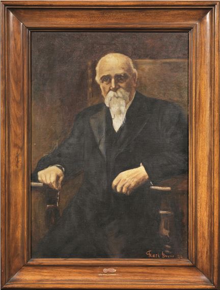 Bruno Gherri-Moro | PORTRAIT OF THE SENATOR LUIGI LUZZATTI (1984 ...
