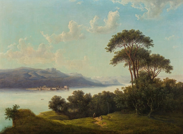 Friedrich Otto Georgi | Lago Maggiore with Isola Bella (1863) | MutualArt