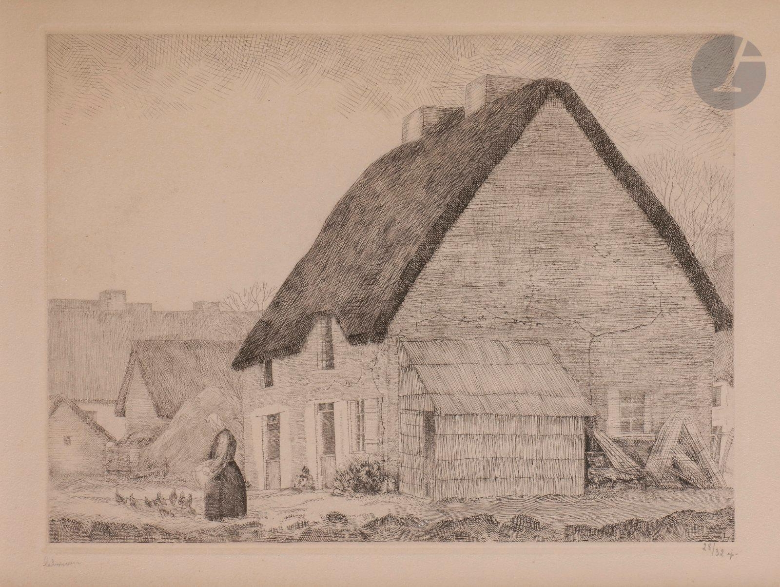 Jean-Émile‏ Laboureur | Village de la Brière (1932) | MutualArt