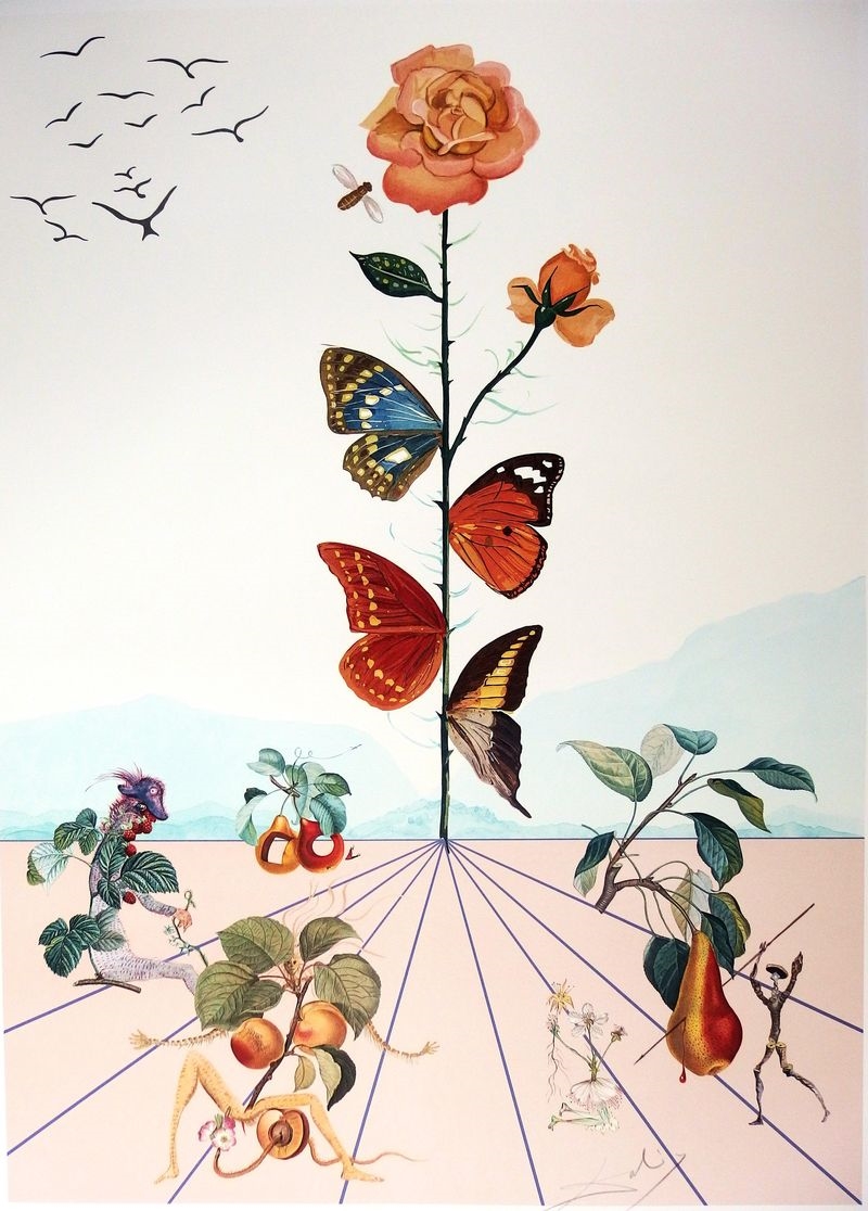 Salvador Dalí | Flordali II: La Rose Papillon (1981) | MutualArt