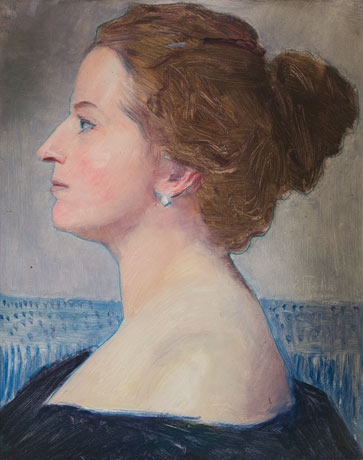 Ernst Stöhr | Portrait of Friedericke Stöhr (the artist's wife) (1904 ...