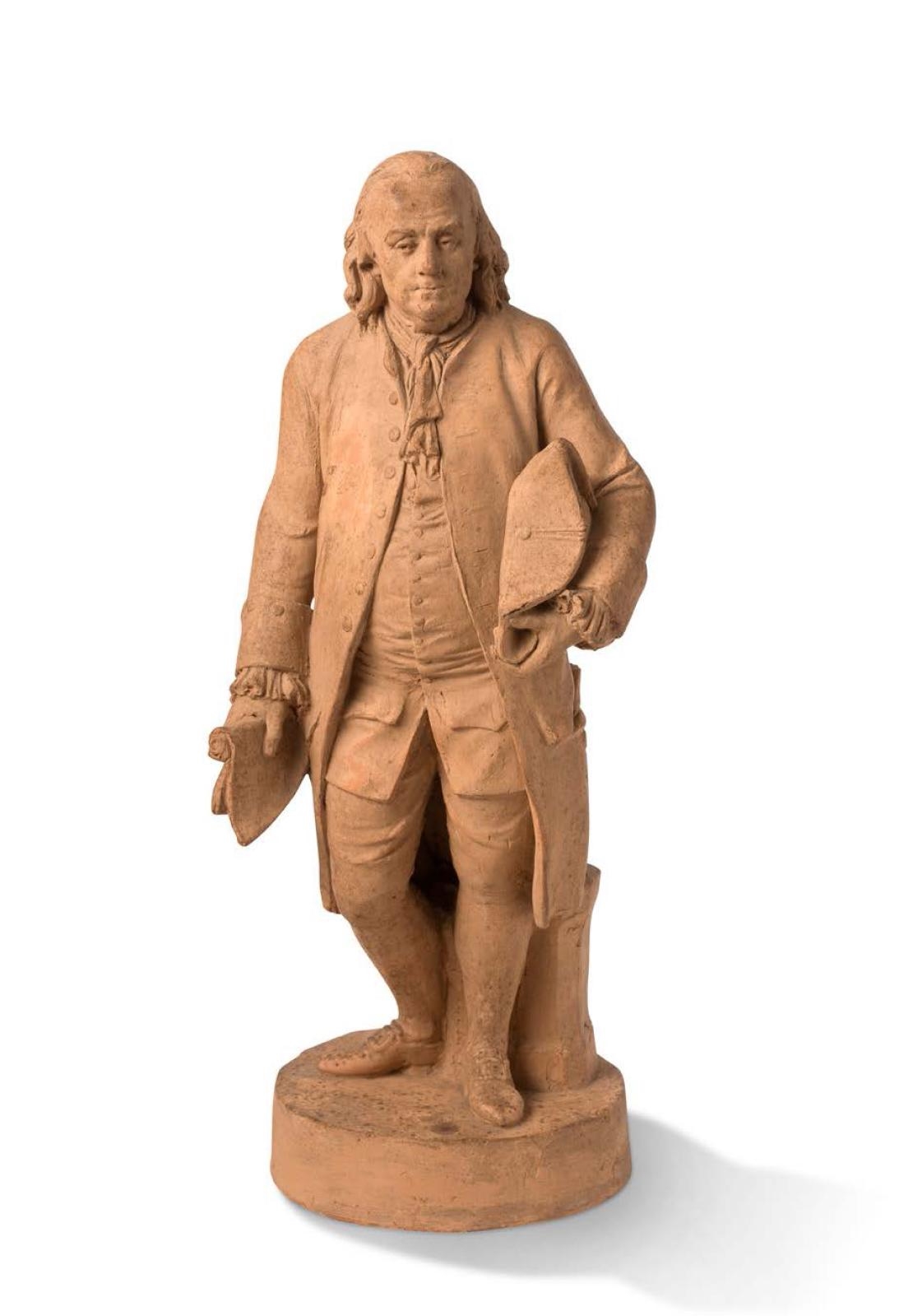 François Marie Suzanne | Benjamin Franklin with tricorn (1766) | MutualArt