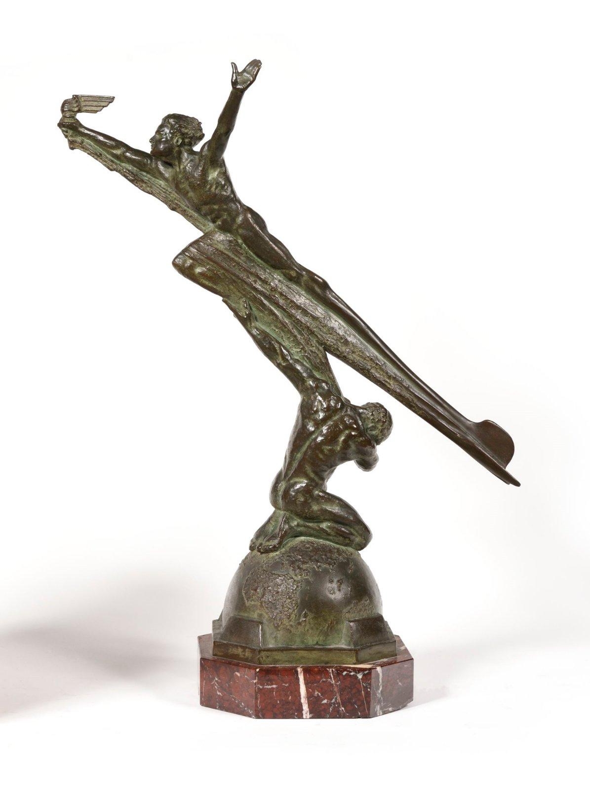 Frédéric Focht | Allegory of Speed or Man in Flight (1925) | MutualArt