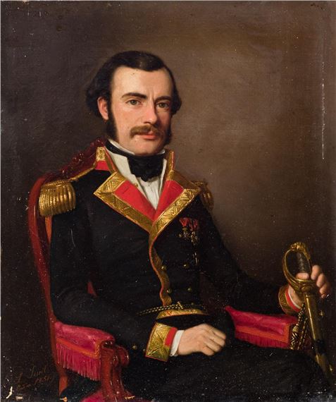 Luis Sevil | Retrato de militar (1851) | MutualArt