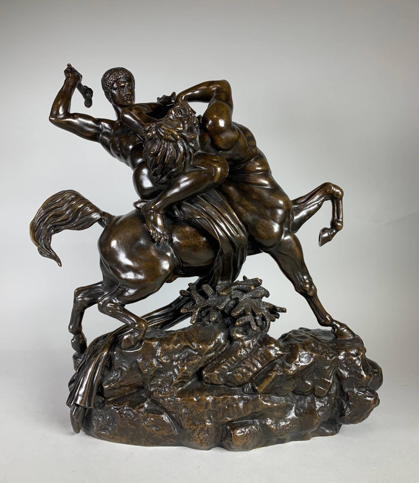 Antoine-Louis Barye | Theseus fighting the centaur Biénor | MutualArt