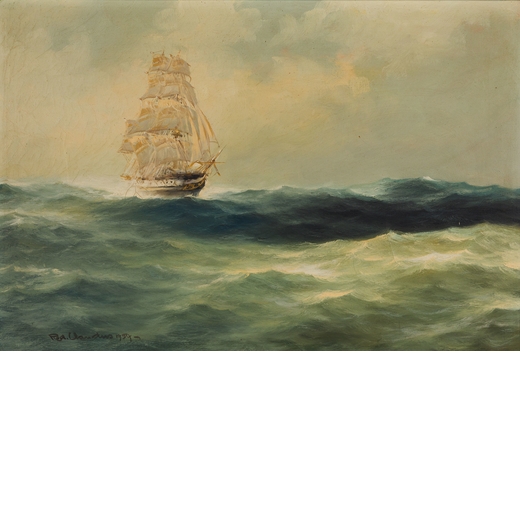 Rodolfo Claudus | La nave Amerigo Vespucci in navigazione (1959 ...