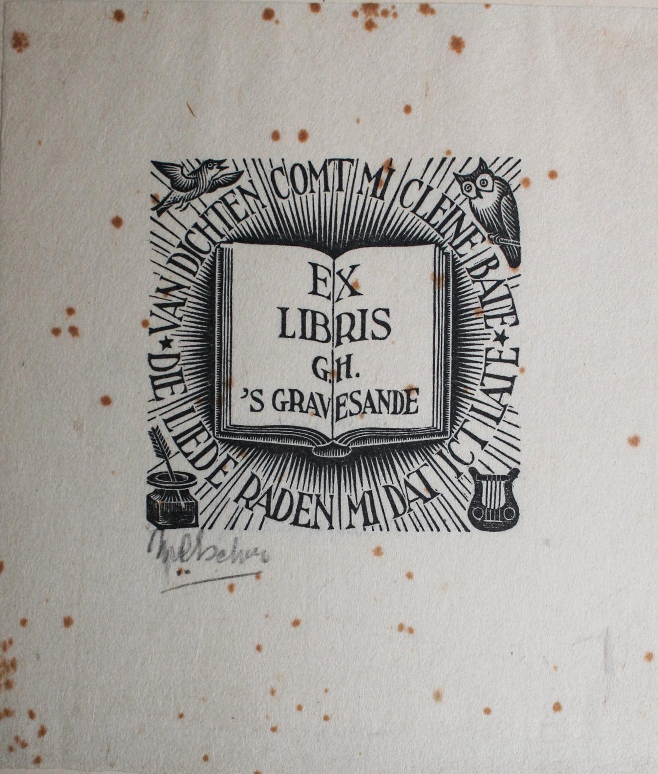 Maurits Cornelis Escher | Ex Libris G.H. ’s Gravesande [..] (1940 ...