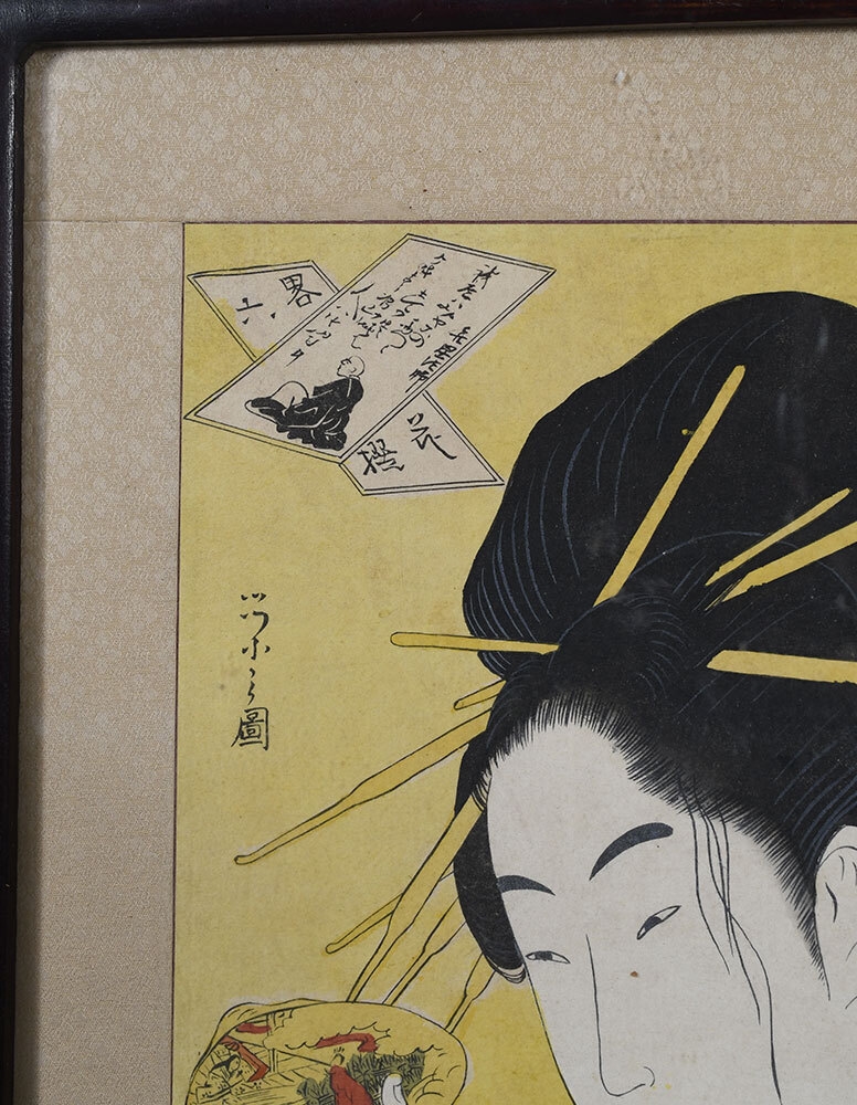 Hosoda Eishi | Two Works: Itsuhana, from the series Seiro geisha sen ...