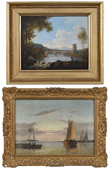 John Thomson of Duddingston | Riverscape with Bridge and Tower | MutualArt