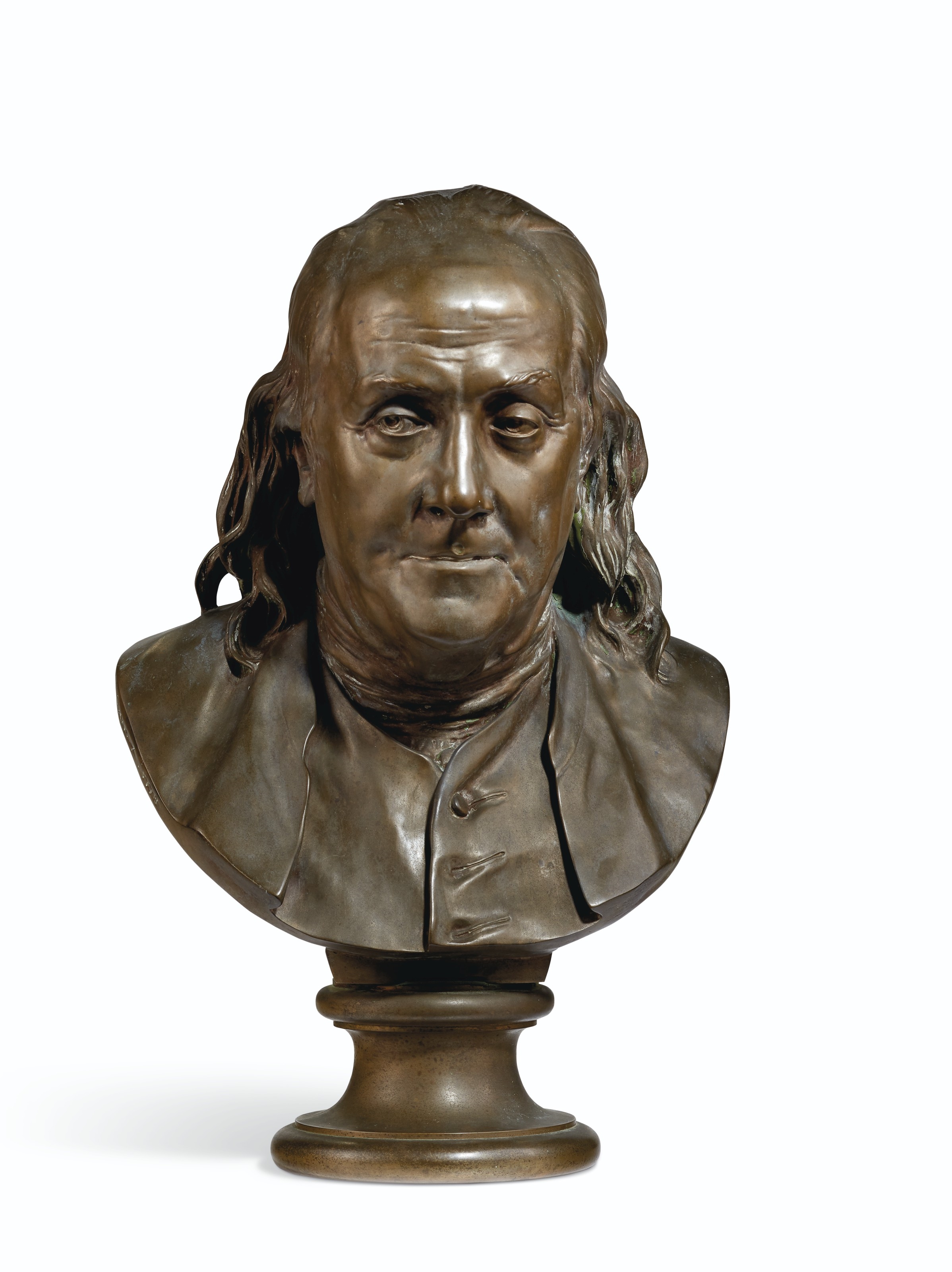 Jean-Antoine Houdon | Benjamin Franklin (1778) | MutualArt