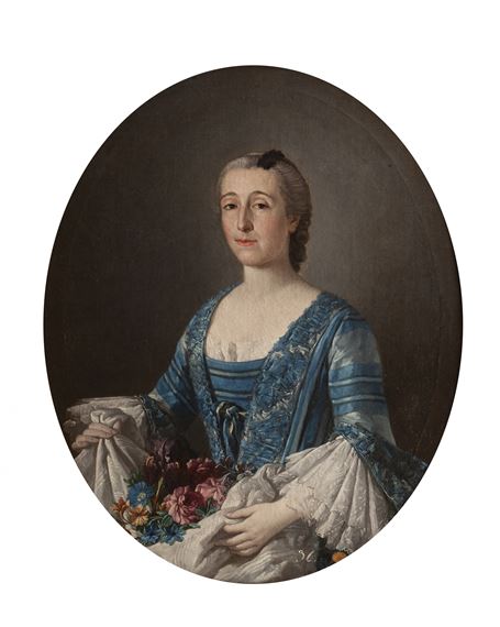 Antonio González Ruiz | Retrato de dama con flores en el regazo (1750 ...