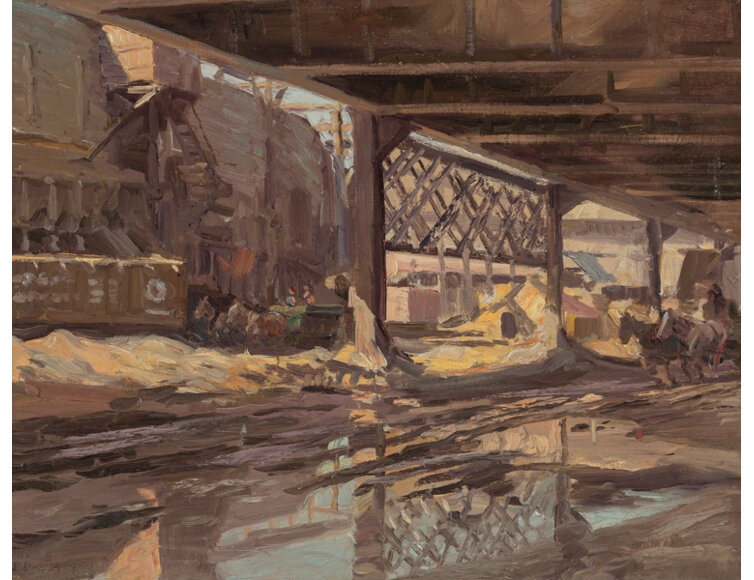 Ashcan School, 20th Century | View of the Old Grand Central Station ...