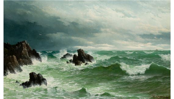 David James | Seascape (1884) | MutualArt