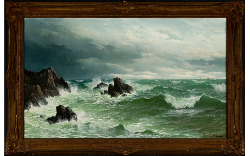 David James | Seascape (1884) | MutualArt