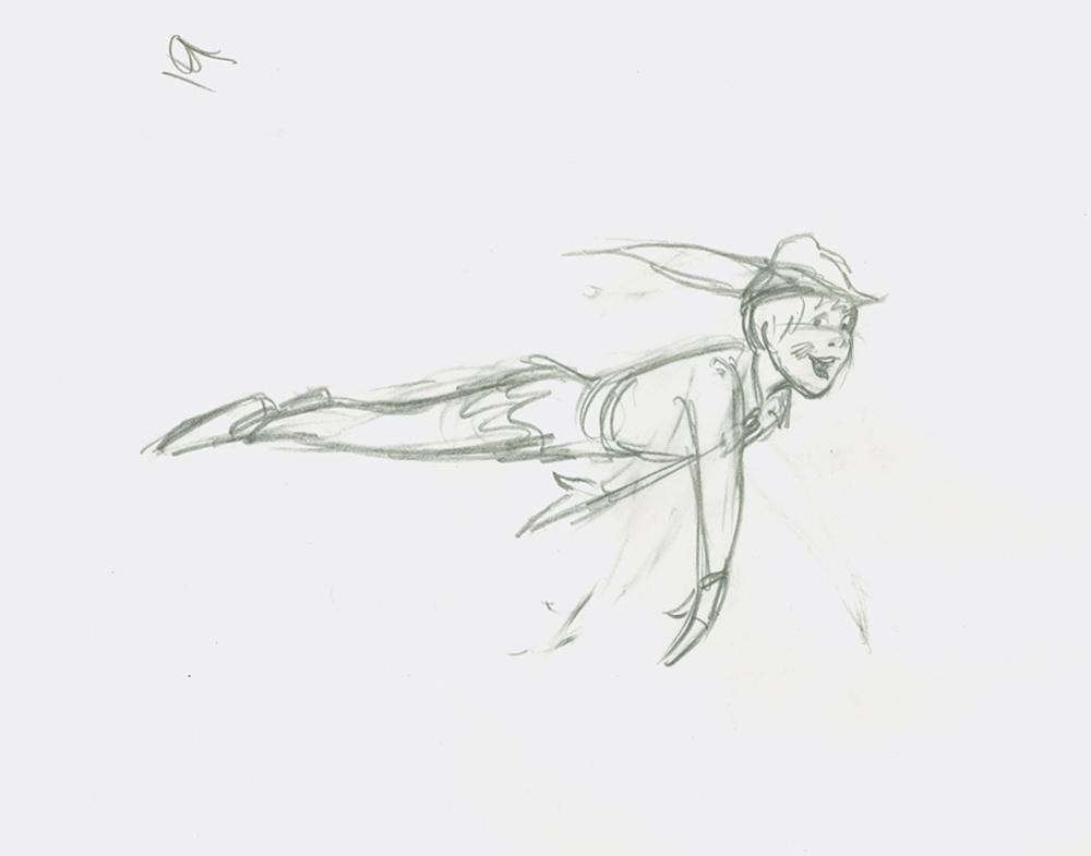 Peter Pan Flying Drawing