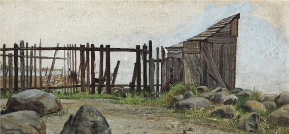 Vilhelm Kyhn | Coastal scenery by Hellebæk | MutualArt