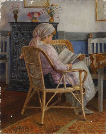 Harald Moltke | Portrait of the artist's wife (1915) | MutualArt