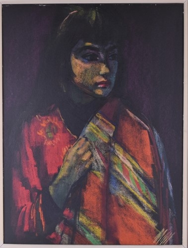 Maurice Mann | Two works: coloured portraits | MutualArt