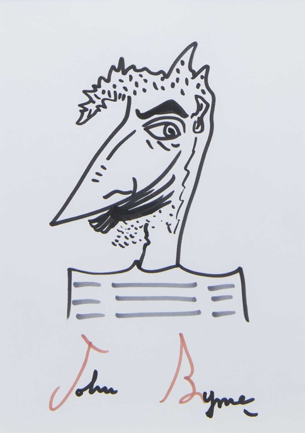 John Byrne | UNTITLED DRAWING IN INK BY JOHN BYRNE | MutualArt