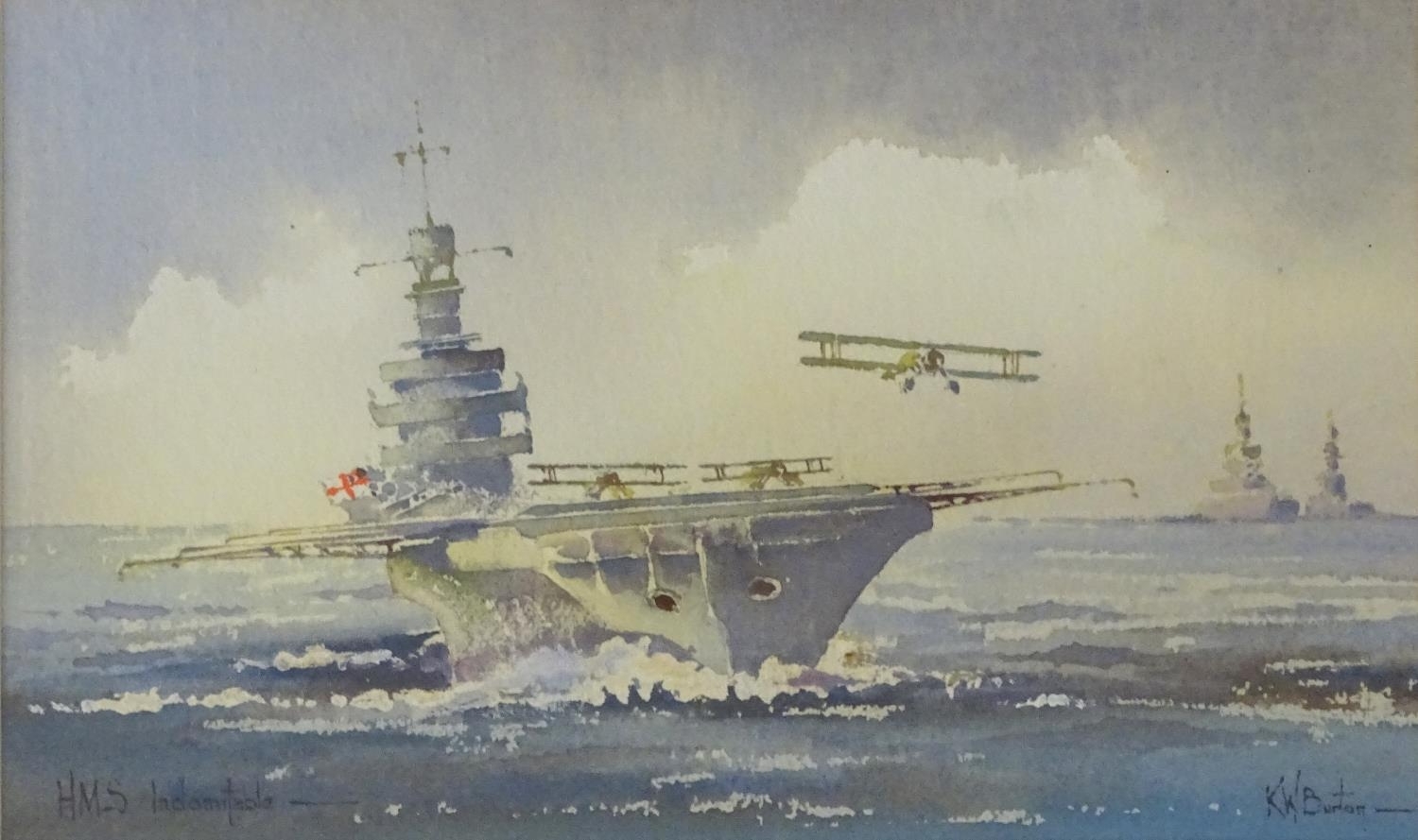 Ken W. Burton | HMS Indomitable, the WWII Illustrious-class aircraft ...