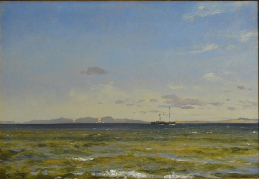 Emanuel Larsen | View of the Danish coast (Circa 1855) | MutualArt