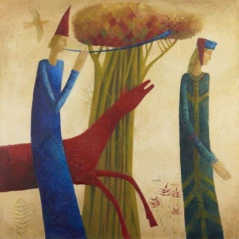 Timur D'Vatz | Russian b.1968- Sir Bors and the Damsel (1997) | MutualArt