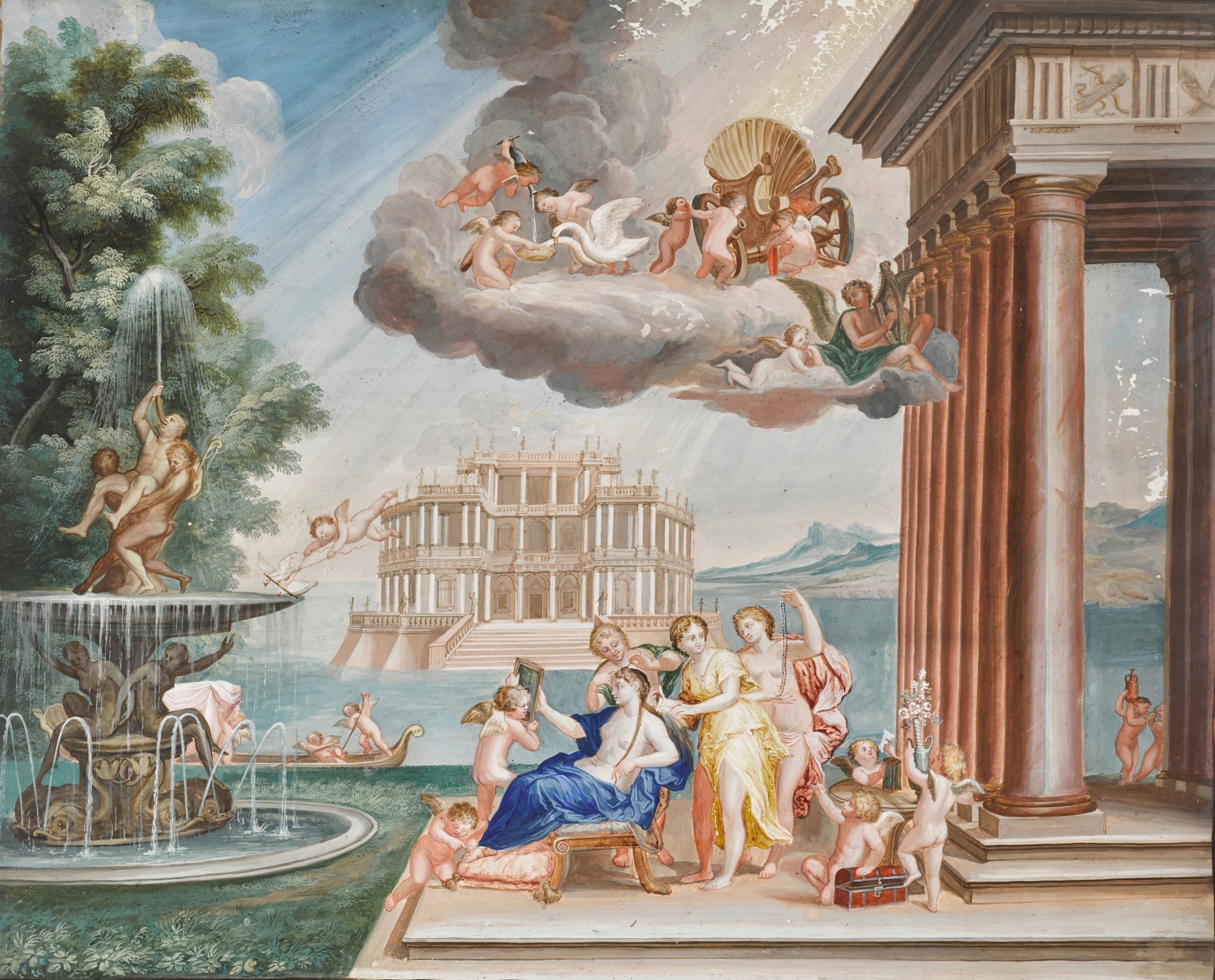 Francesco Albani | Four Works: Mythological scenes - Venus and Her ...