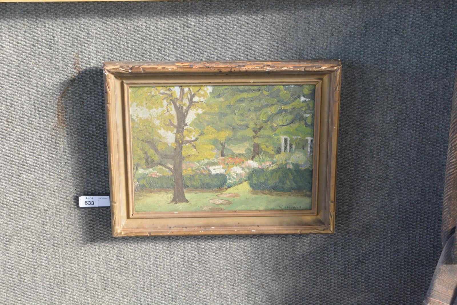 William Chadwick | Flower Garden with Gazebo | MutualArt