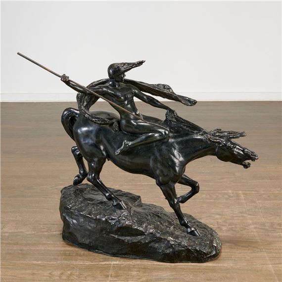 Stephan Abel Sinding | Valkyrie on Horseback (1908) | MutualArt
